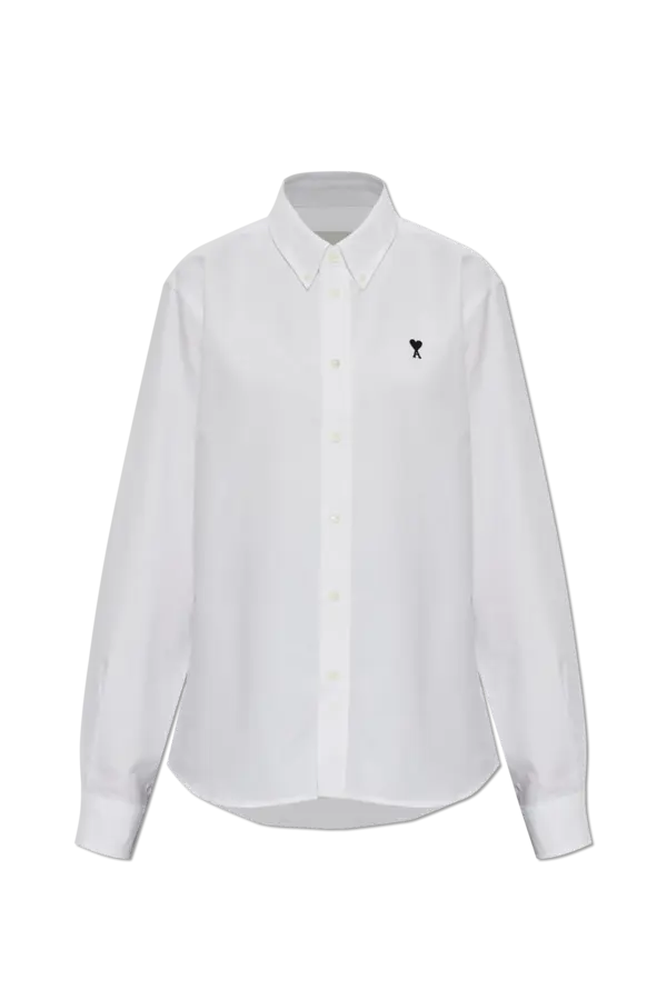 AMI Paris Shirt With Embroidered Logo