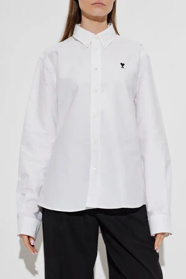 AMI Paris Shirt With Embroidered Logo