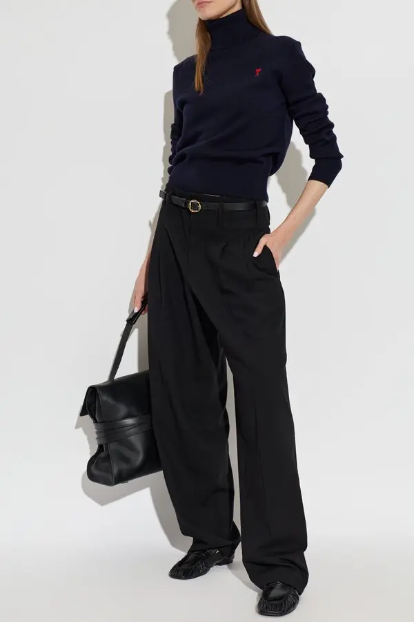 AMI Paris Wool Turtleneck Sweater