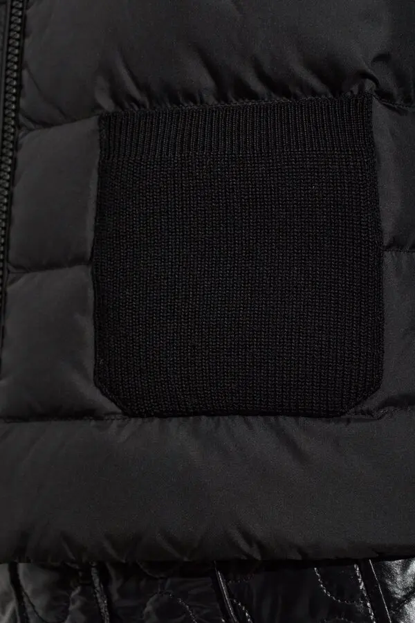 Moncler Cardigan With Quilted Front