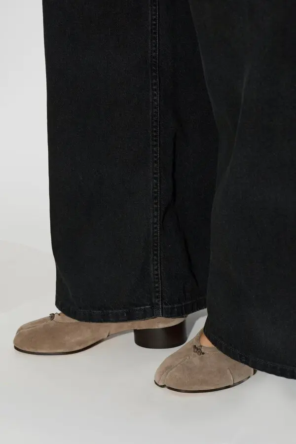 MAISON MARGIELA Suede Heeled Shoes With 'tabi' Cut-out