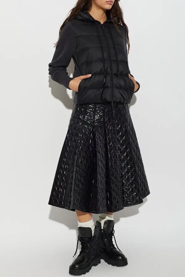 Moncler Cardigan With Quilted Front