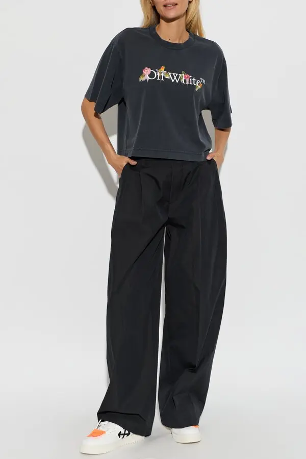 Off-White T-shirt With Logo