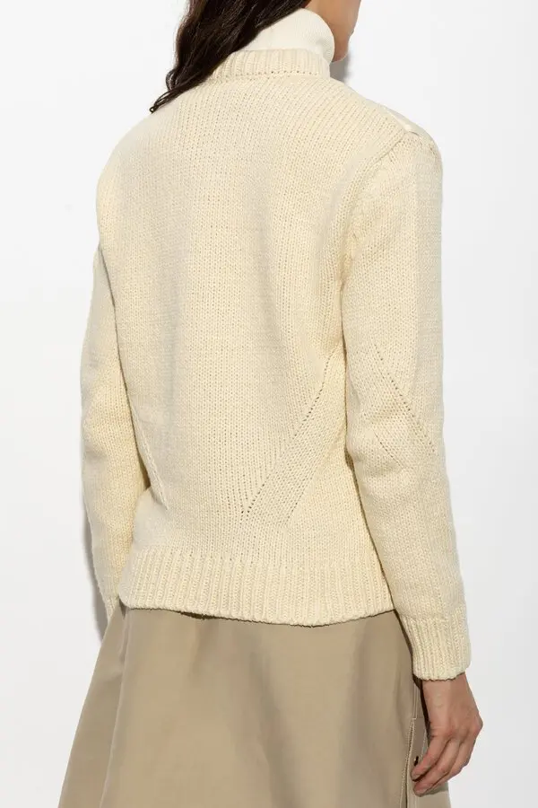 Moncler Cardigan With Quilted Front