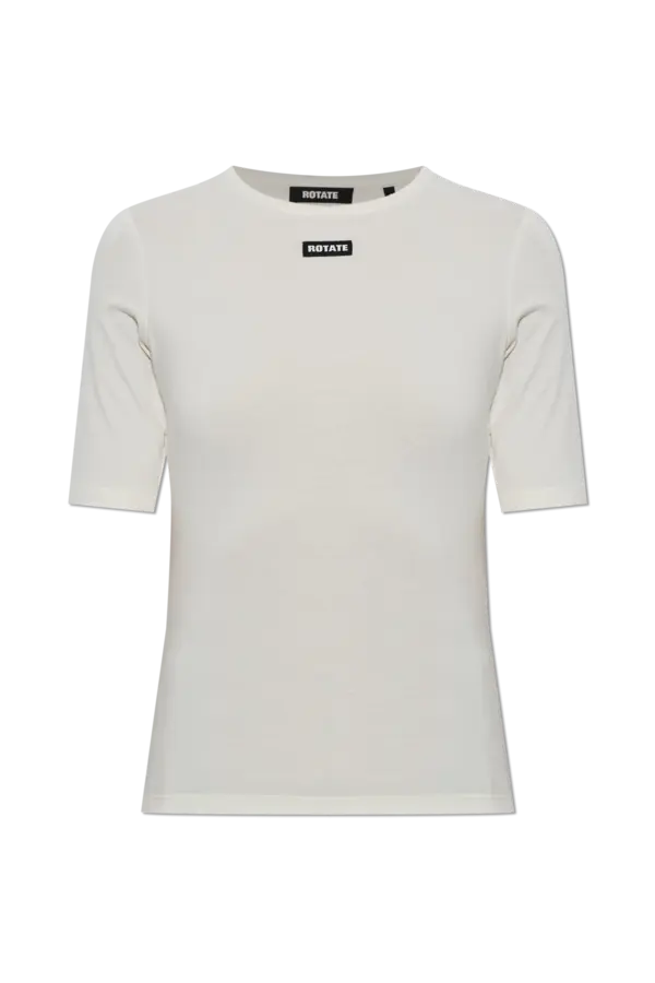 ROTATE BY BIRGER CHRISTENSEN T-shirt With Logo Patch - White