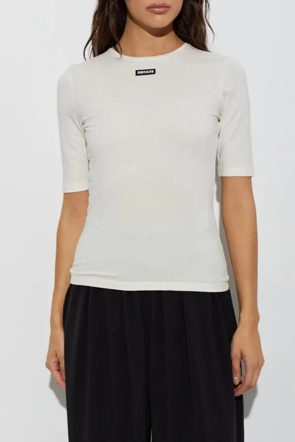 ROTATE BY BIRGER CHRISTENSEN T-shirt With Logo Patch