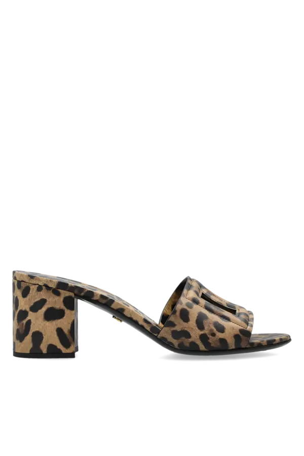 Dolce & Gabbana Heeled Mules ‘dg Cut Out