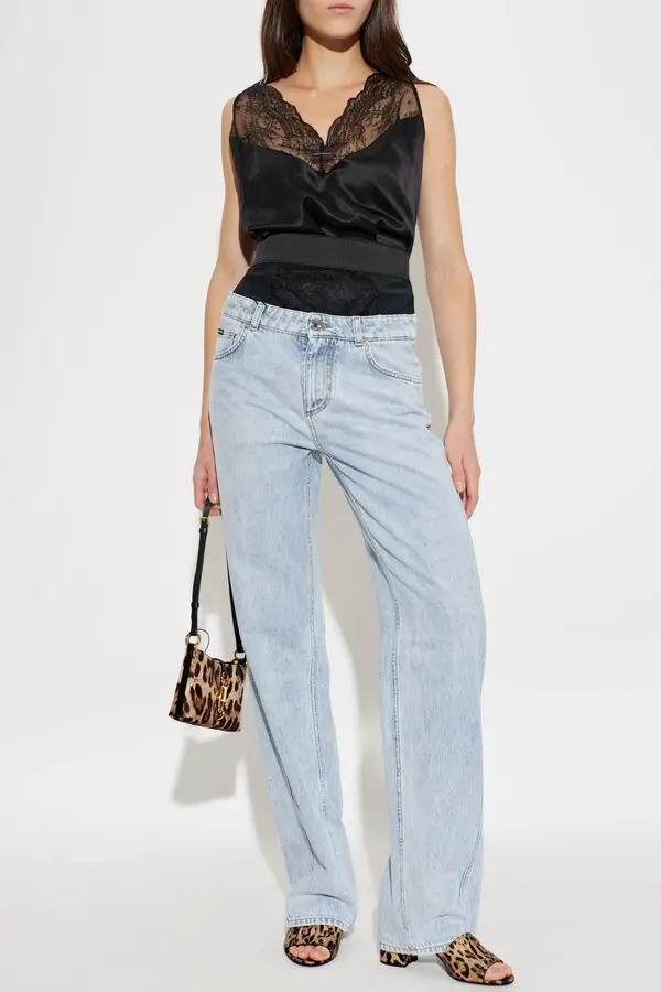 Dolce & Gabbana Heeled Mules ‘dg Cut Out