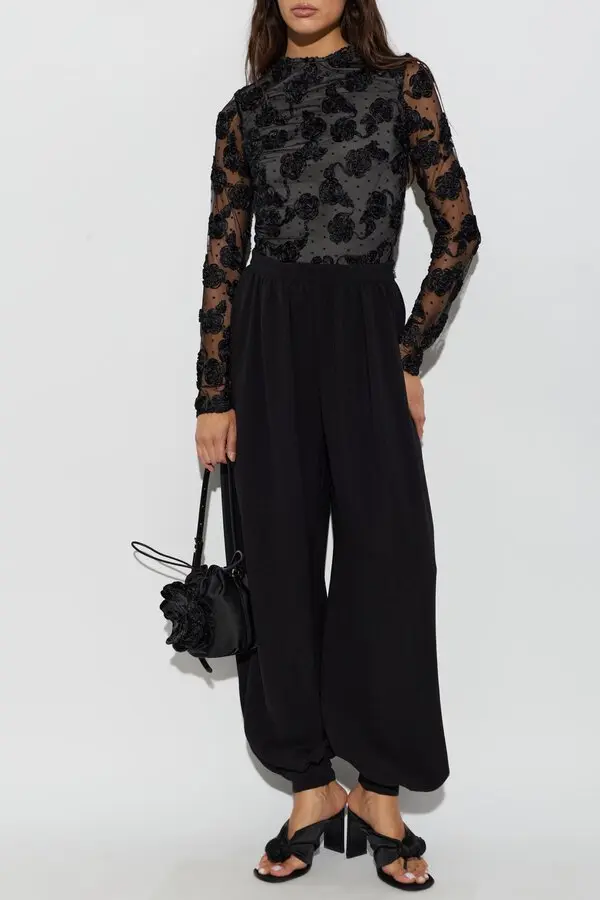 ROTATE BY BIRGER CHRISTENSEN Floral Motif Top