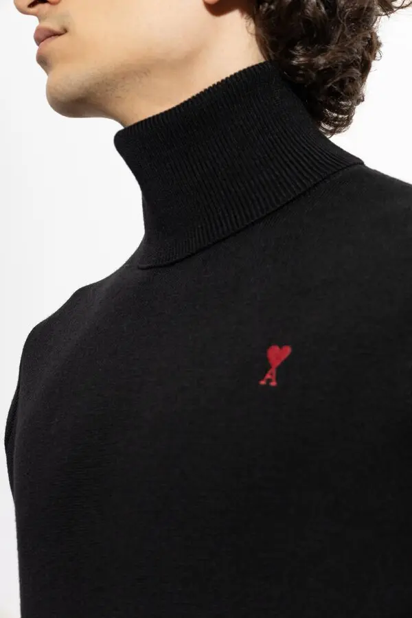 AMI Paris Wool Turtleneck Sweater