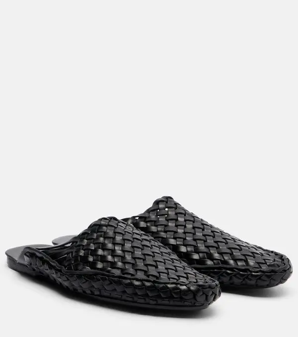 THE ROW Woven Leather Mules