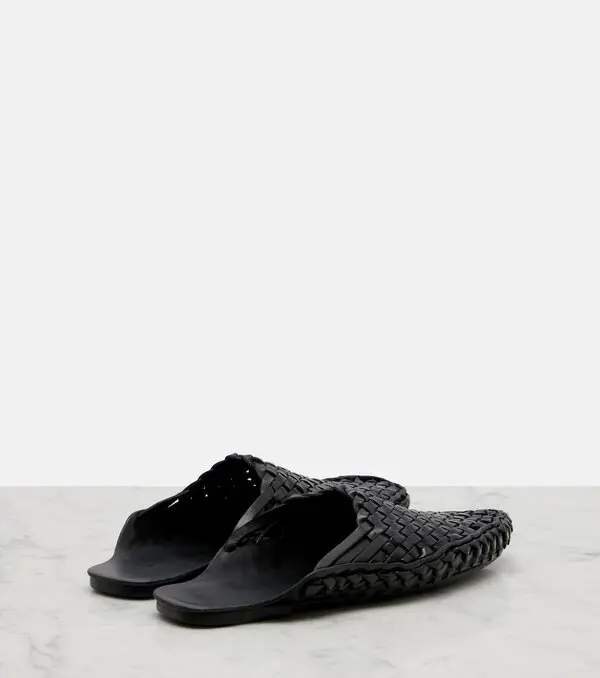 THE ROW Woven Leather Mules