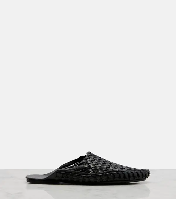 THE ROW Woven Leather Mules