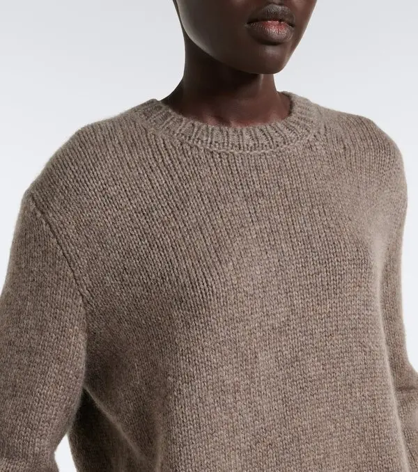 THE ROW Pato Cashmere Crewneck Sweater - Grey