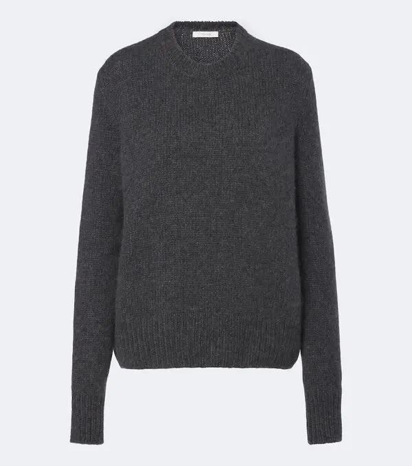 THE ROW Pato Cashmere Crewneck Sweater - Grey