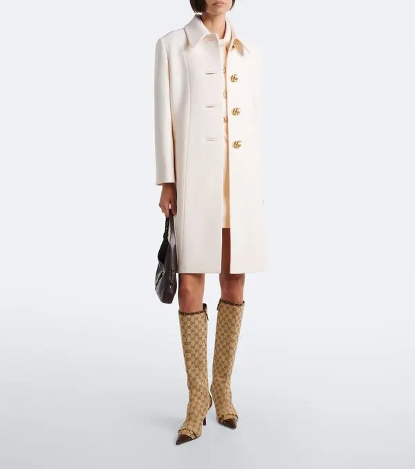 Gucci Gg Marmont Wool Coat