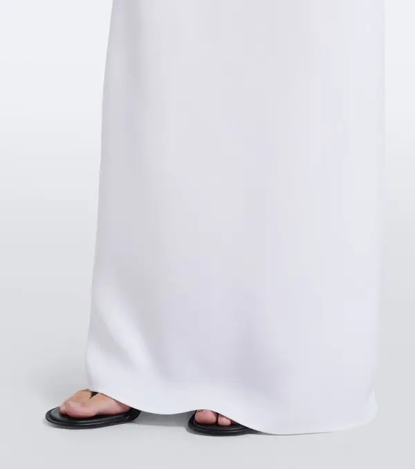 Jacquemus Drapée Jersey Maxi Dress - White