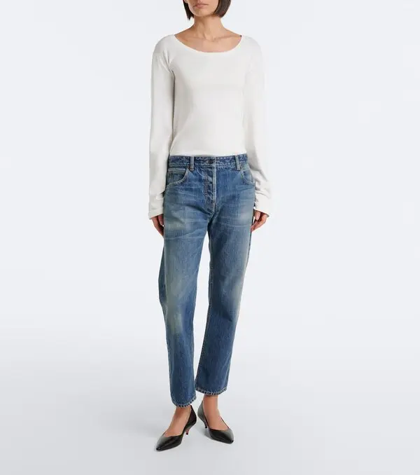 THE ROW Kalto Cotton Jersey Top