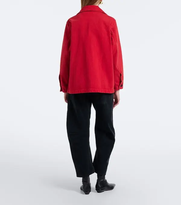 NILI LOTAN Shon" Cotton-blend Corduroy Barrel-leg Pants - Black