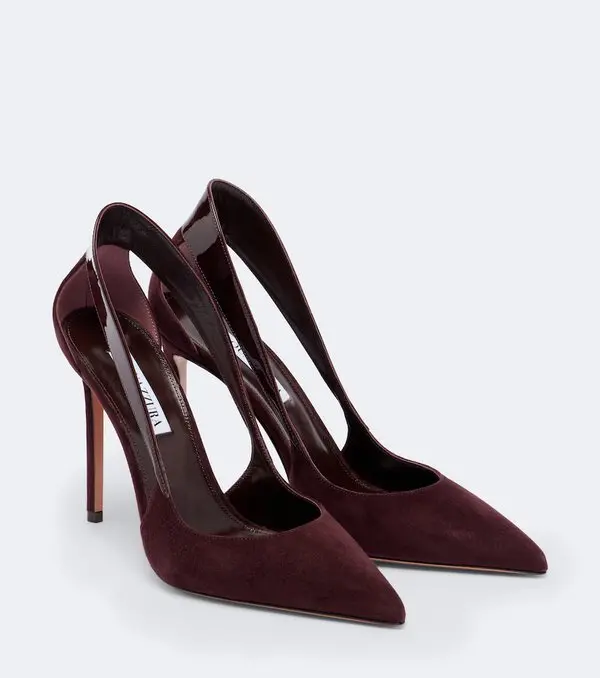 AQUAZZURA Dangerous Liaisons Suede Pumps