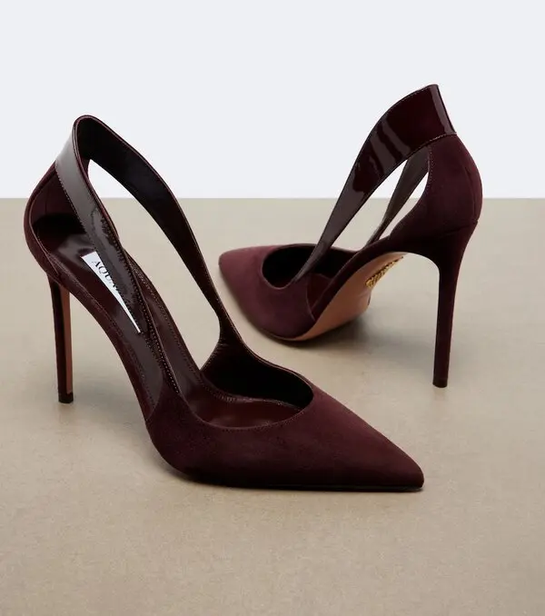 AQUAZZURA Dangerous Liaisons Suede Pumps