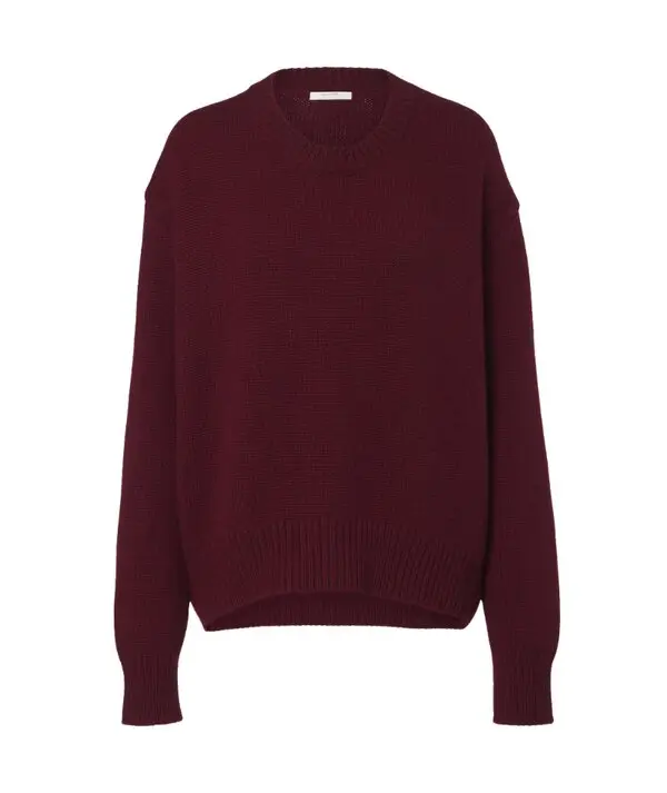 THE ROW Parth Cashmere Sweater - Burgundy