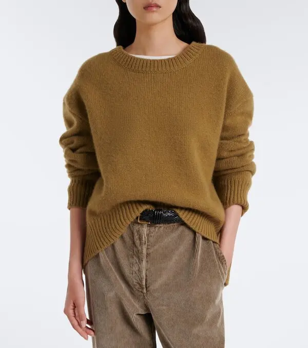 THE ROW Parth Cashmere Sweater - Yellow