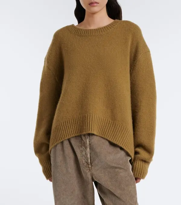THE ROW Parth Cashmere Sweater - Yellow