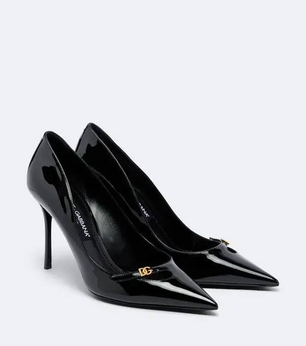 Dolce & Gabbana Dg Patent Leather Pumps - Black