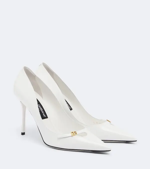 Dolce & Gabbana Dg Patent Leather Pumps - White