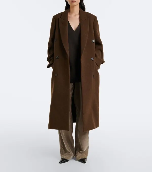 THE ROW Bamira Double-breasted Virgin Wool Coat