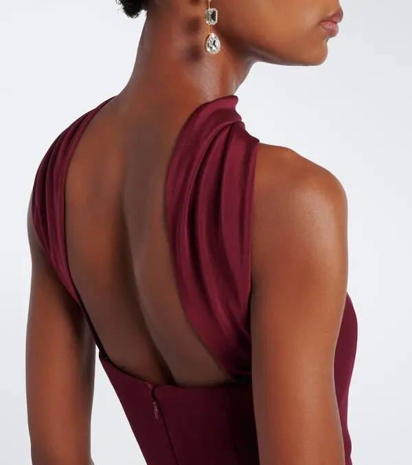 Roland Mouret Scarf-detail Bustier Gown