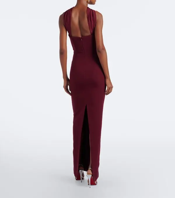 Roland Mouret Scarf-detail Bustier Gown
