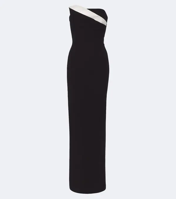 Roland Mouret Draped Bustier Gown