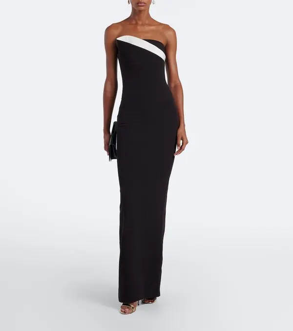 Roland Mouret Draped Bustier Gown