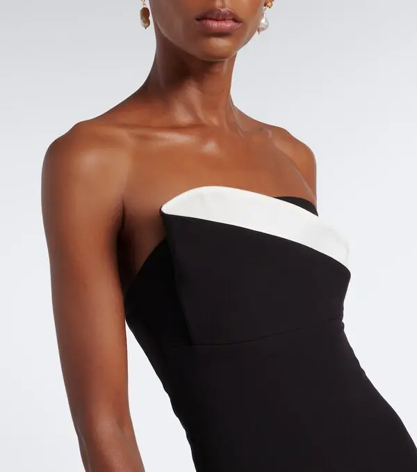 Roland Mouret Draped Bustier Gown