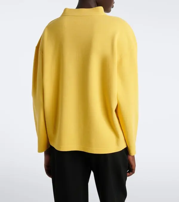 THE ROW Kate Cotton-blend Jersey Mockneck Sweatshirt