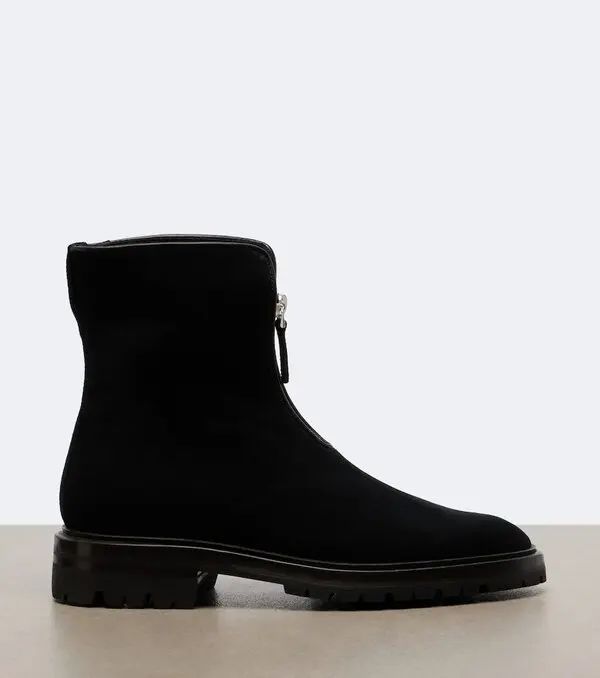 THE ROW Hike Suede Ankle Boots
