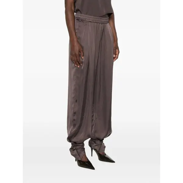 Andamane Track Pants With Buttoned Cuffs - Brown
