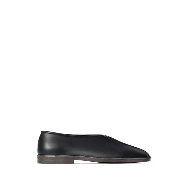LEMAIRE Slip-on Loafers In Shiny Nappa Lamb Leather - Black