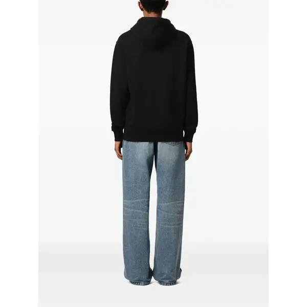 AMI Paris De Coeur Embroidered Organic Cotton Hoodie