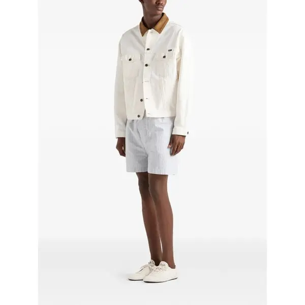 Prada Neutrals Jackets Denim Jackets