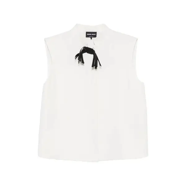 Giorgio Armani Neutrals Tops Shirts - Cream