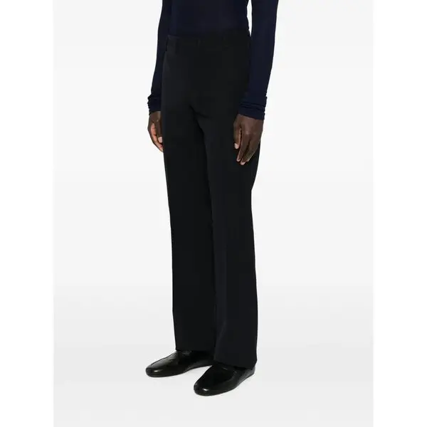 Prada Tailored Virgin Wool Trousers - Blue