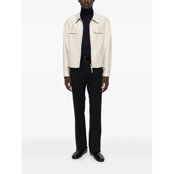 Prada Tailored Virgin Wool Trousers - Blue