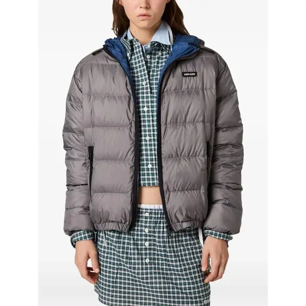 Miu Miu Grey Jackets Puffer Jackets