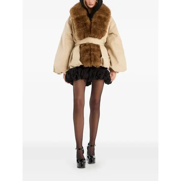 ROTATE BY BIRGER CHRISTENSEN Neutrals Jackets Faux Fur & Shearling Jackets