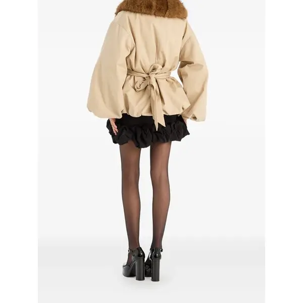 ROTATE BY BIRGER CHRISTENSEN Neutrals Jackets Faux Fur & Shearling Jackets