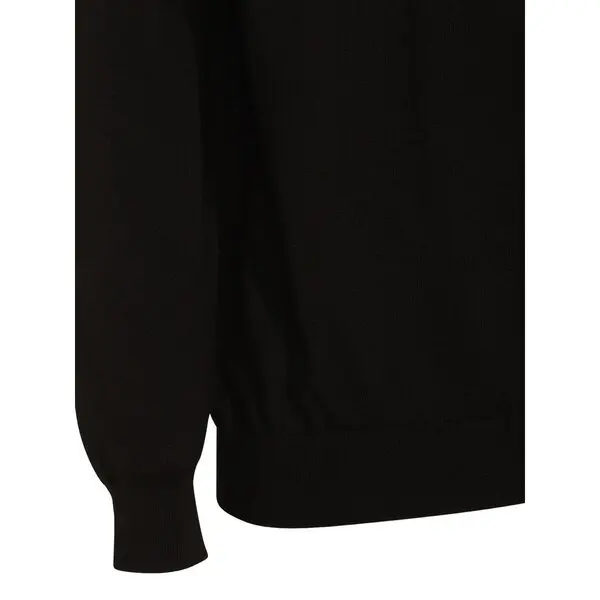Malo Virgin Wool Crew Neck Jumper - Black