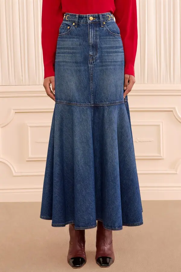 Ulla Johnson The Madelyn Denim Skirt